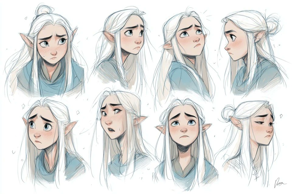 Character Sheet Sketch | Nano Banana Prompt