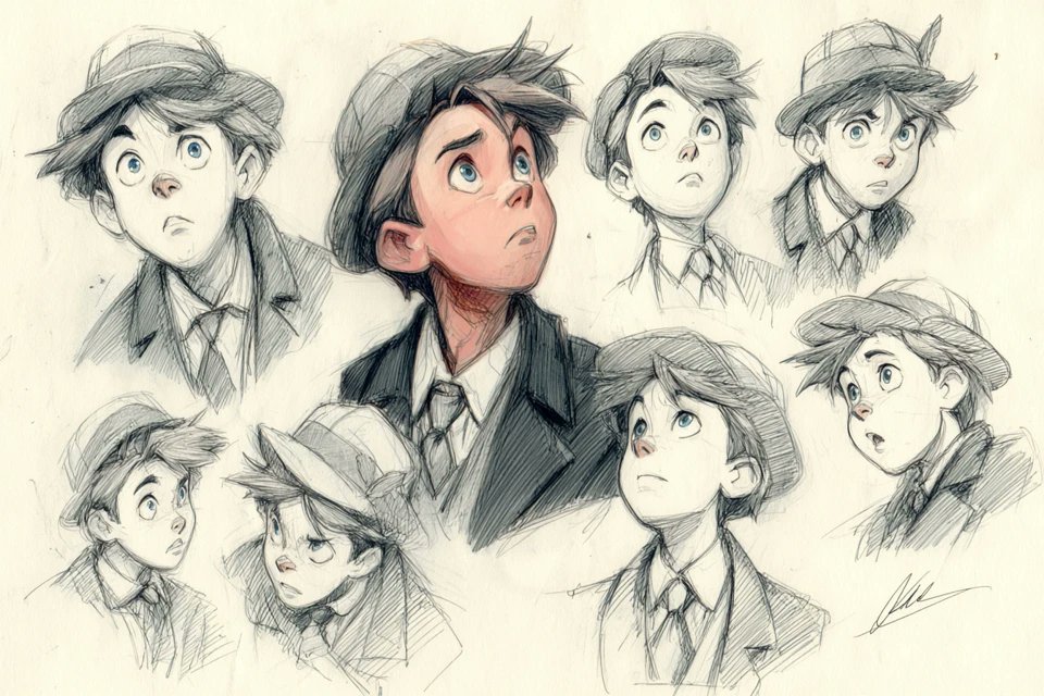 Character Sheet Sketch | Nano Banana Prompt